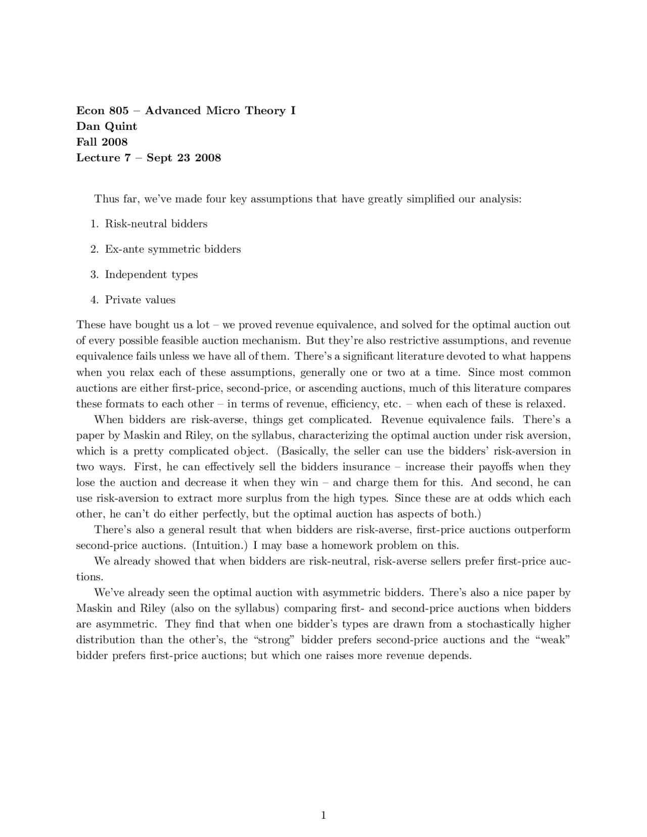 Affiliated Values and Auctions: Milgrom and Weber's General Model ...