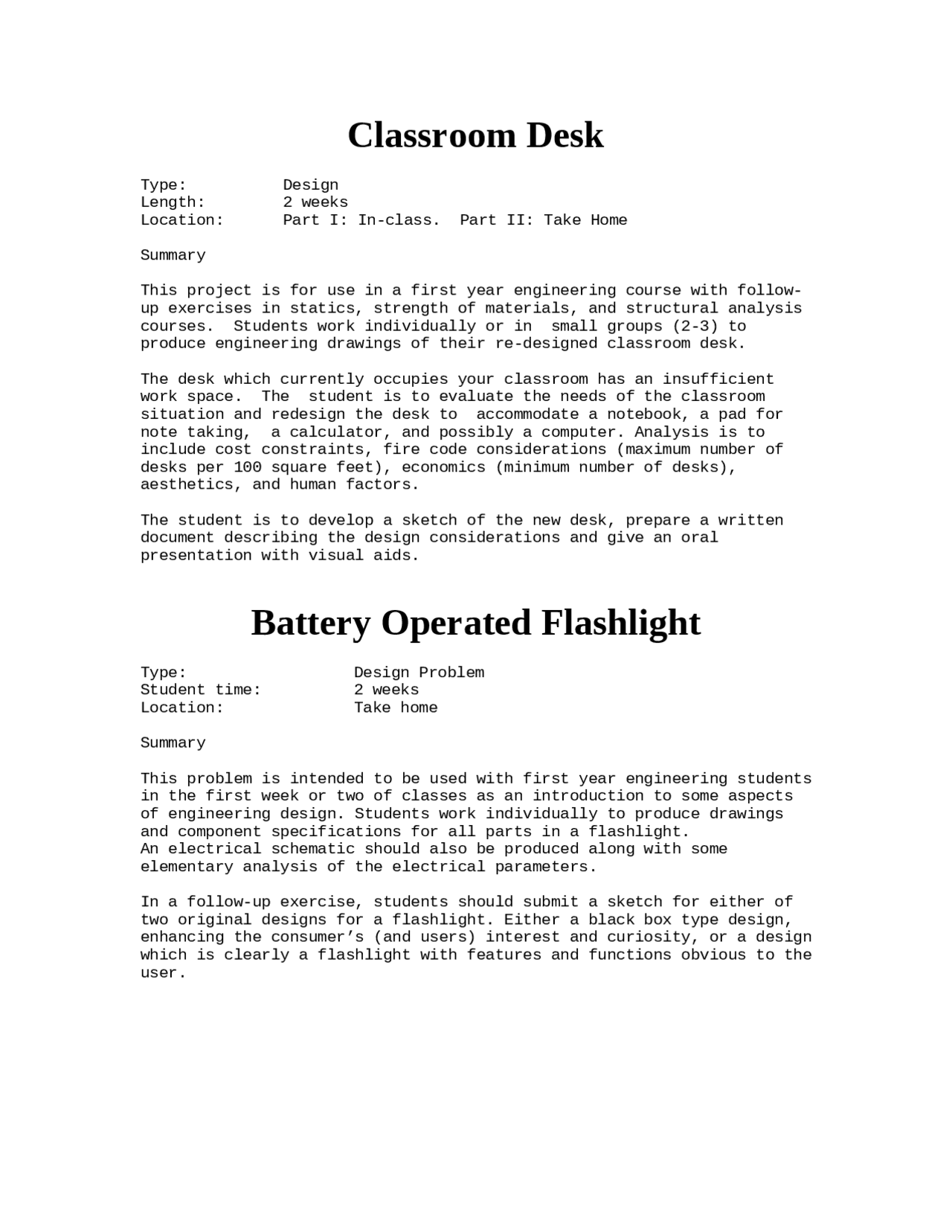 Battery Operated Flashlight in Engineering Design - Project | EEE 101 ...