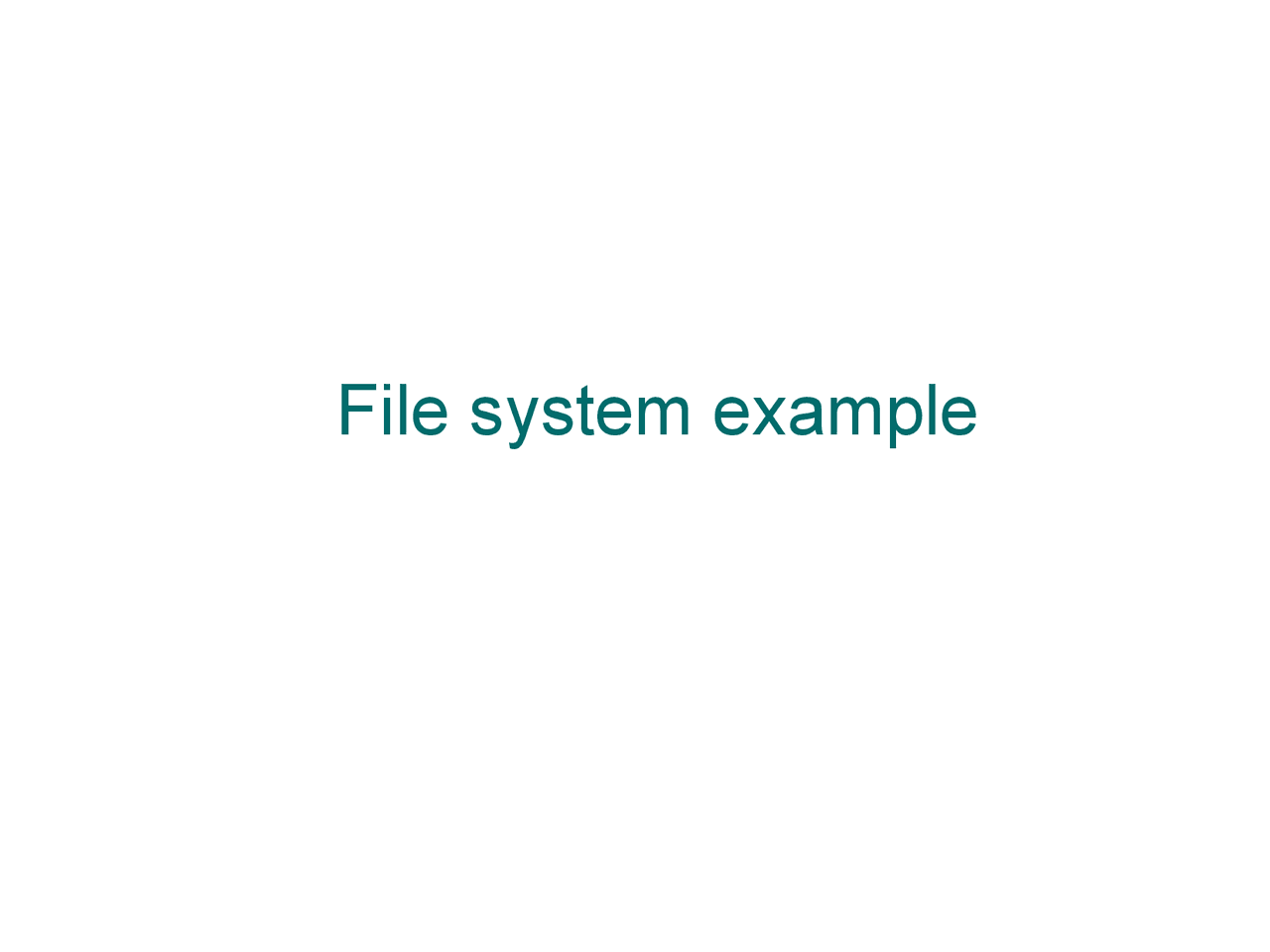 Lecture Slides on File System Examples | CS 0007 - Docsity