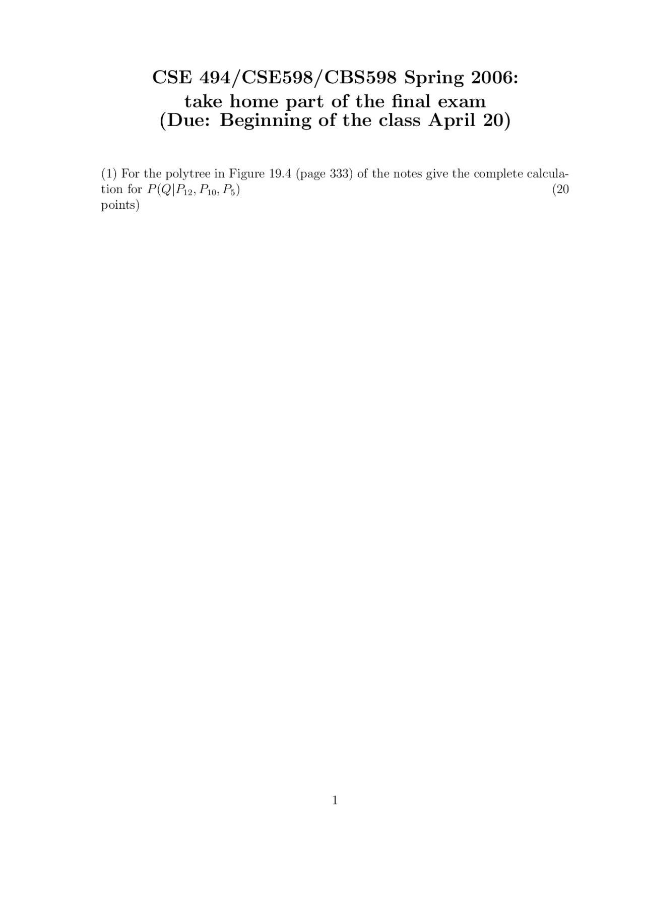 2 Problems On Social Media Mining Final Examination Cse 494 Docsity