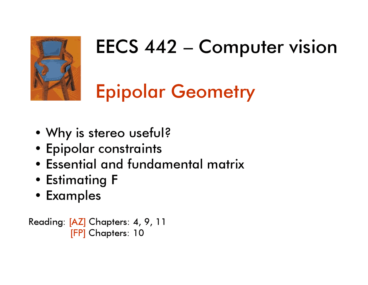 Epipolar Geometry in the Computer Vision - Study Guide | EECS 442 - Docsity