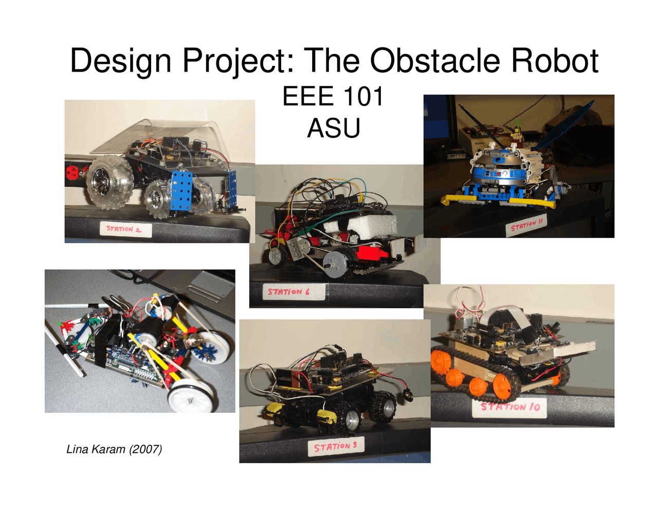 Design Project: The Obstacle Robot - Lecture Slides | EEE 101 - Docsity