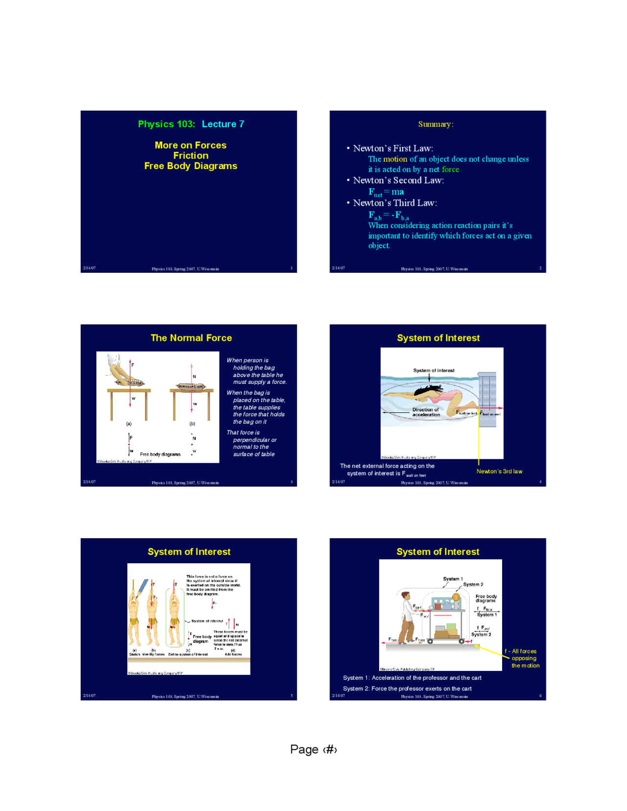 Frictional Forces Lecture Slides Physics 103 Docsity