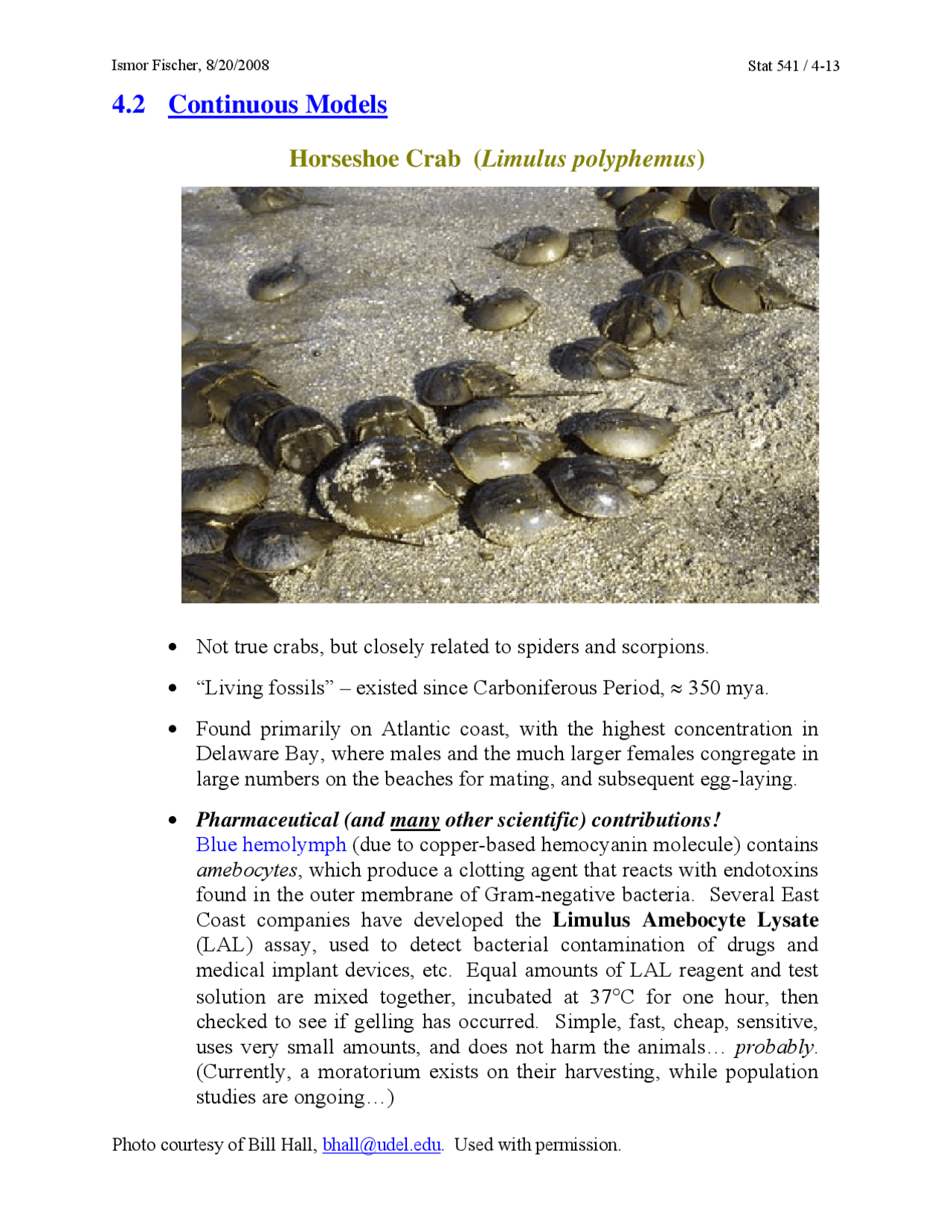 Continues Models Introduction To Biostatistics Lecture Slides
