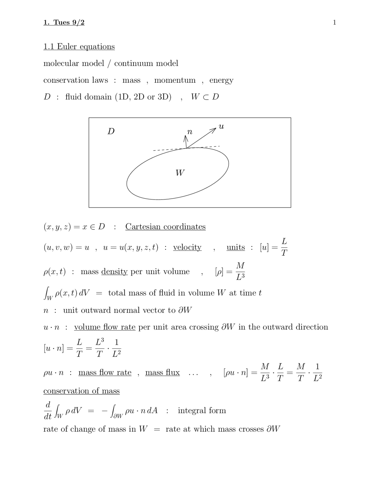Euler Equation Mathematics Theoretical I Assignment Math 556 Docsity