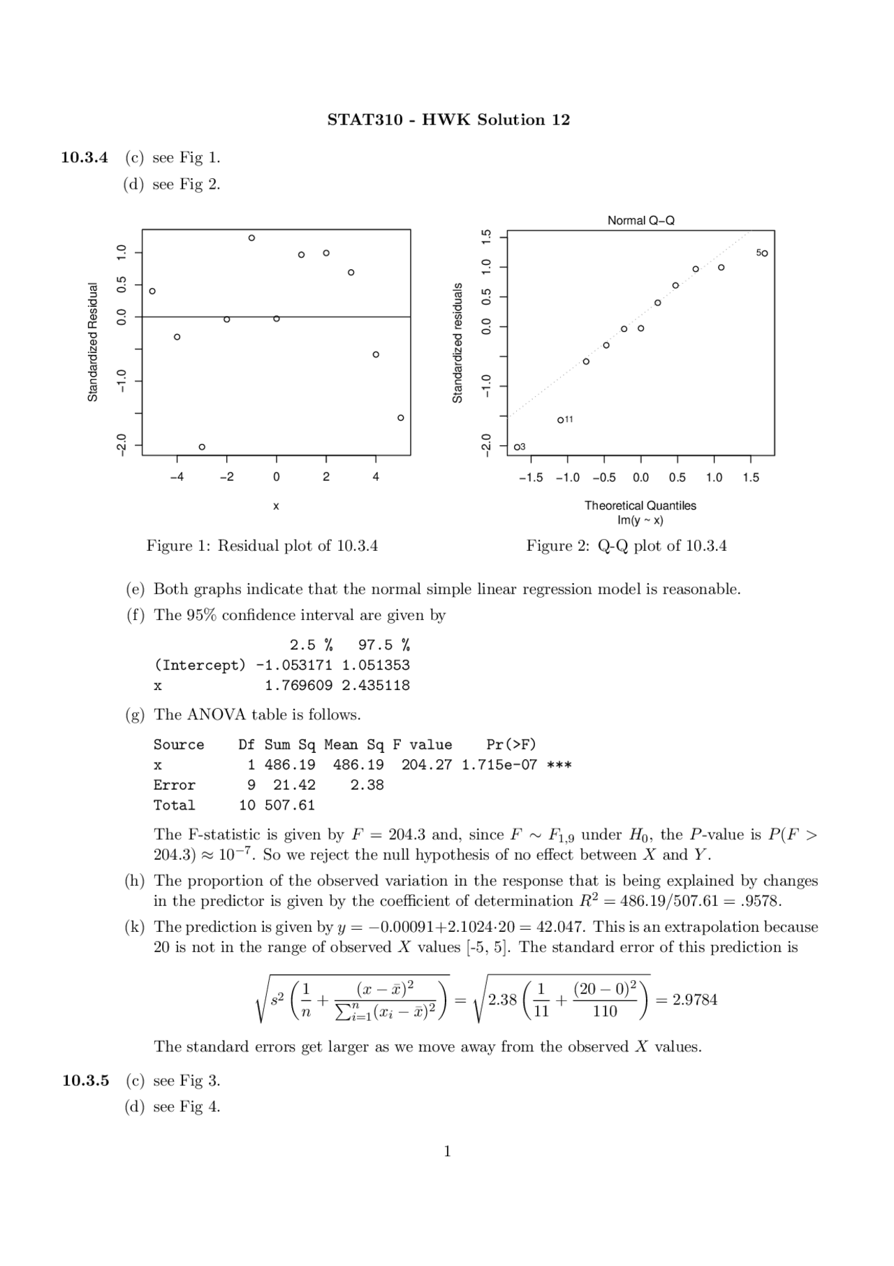 Homework 12 With Solutions Introduction To Mathematical Statistics