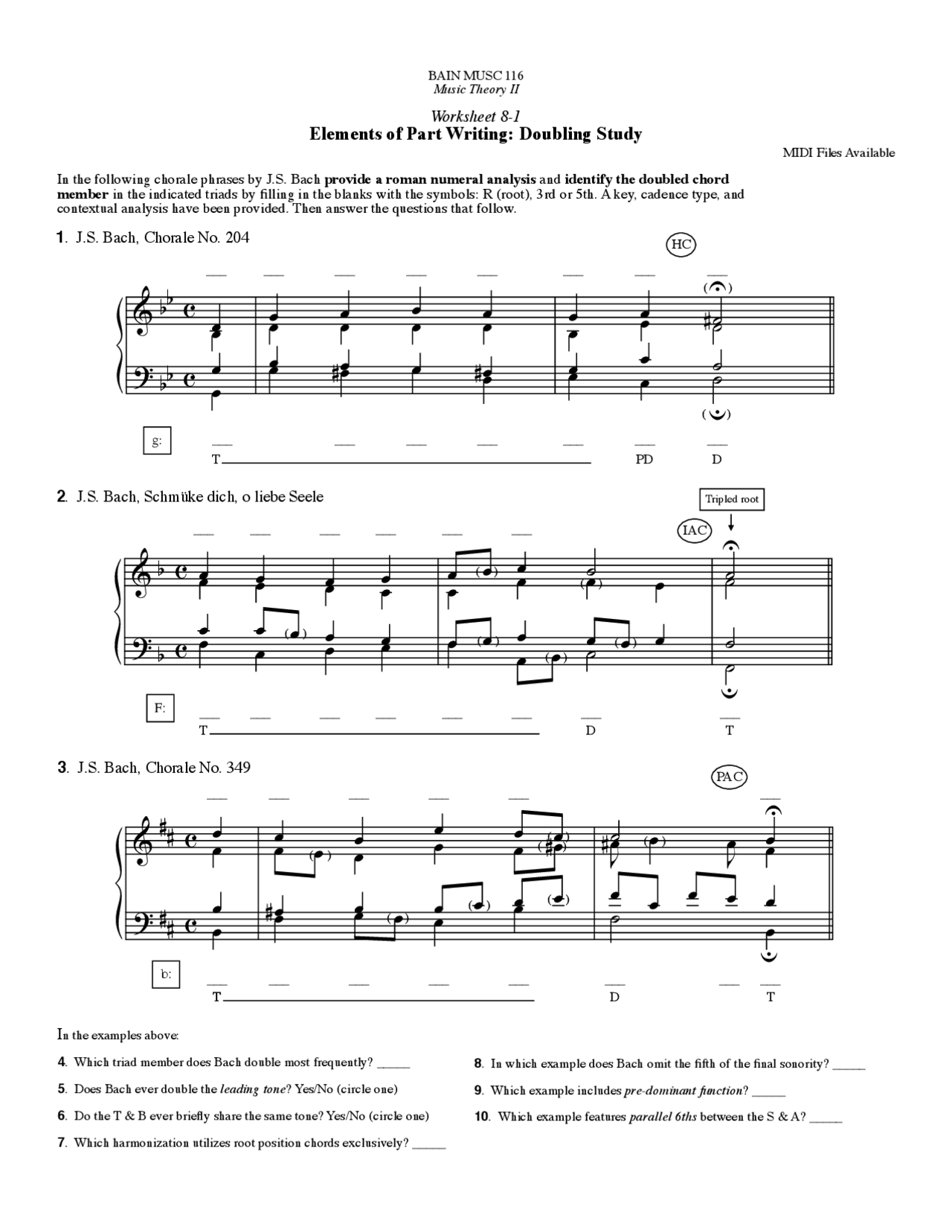 Notes for Final Exam - Music Theory II | MUSC 116 - Docsity