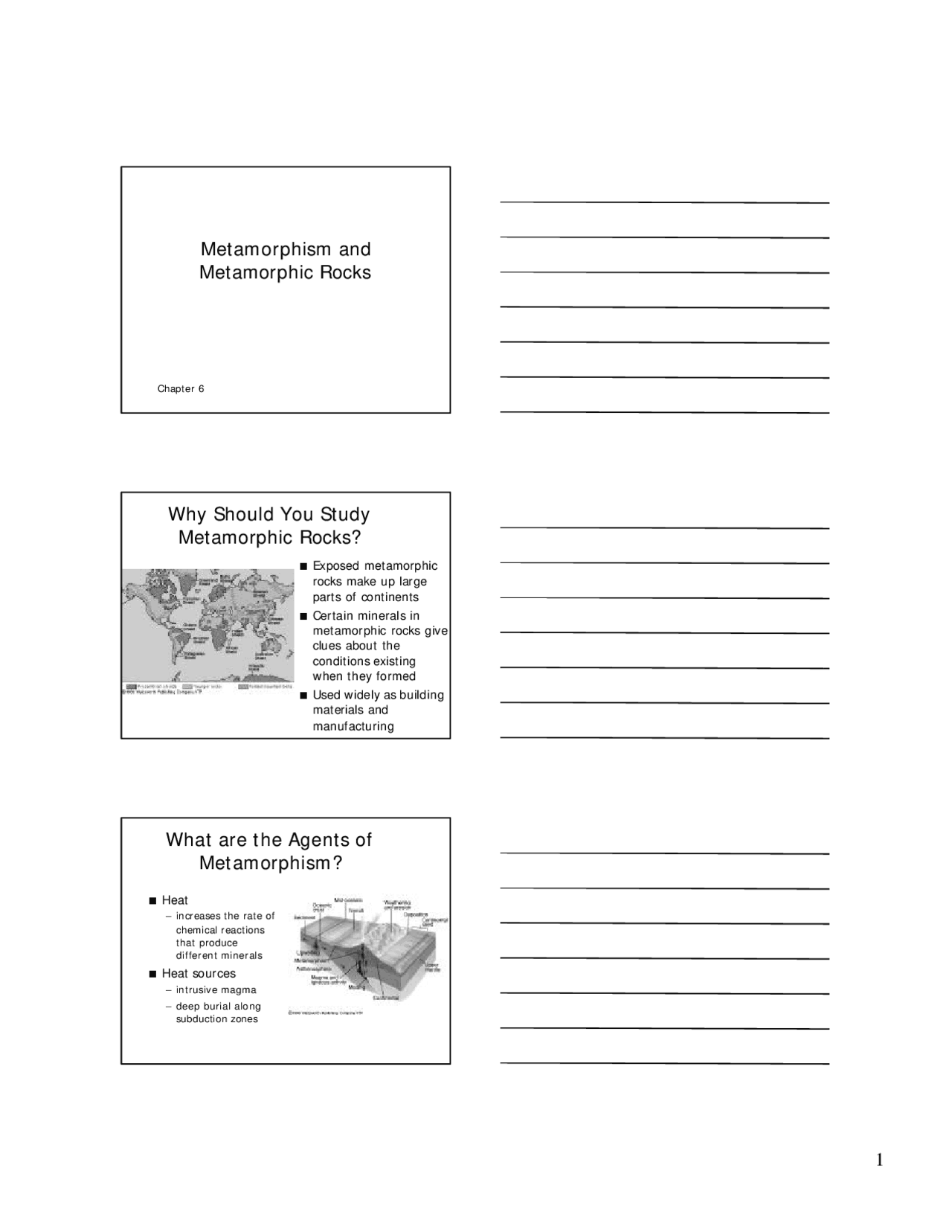 Metamorphism And Metamorphic Rocks Lecture Slides Geol 103 Docsity