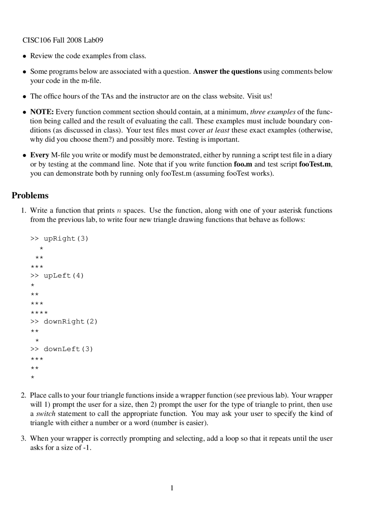 Lab 9 General Computer Science For Engineers Cisc 106 Docsity