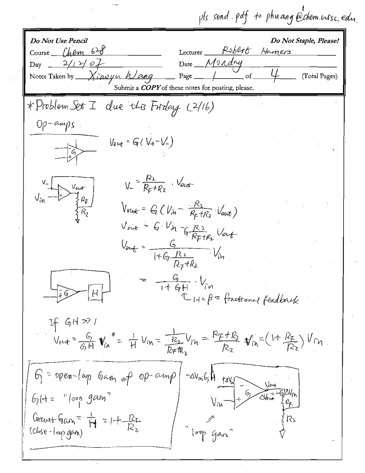 Problem Set I Chemical Instrumentation Designcontrol Applications