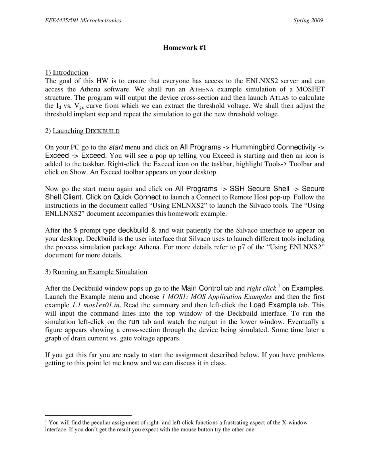 Fundamentals Of Cmos And Mems Homework 1 Eee 435 Docsity