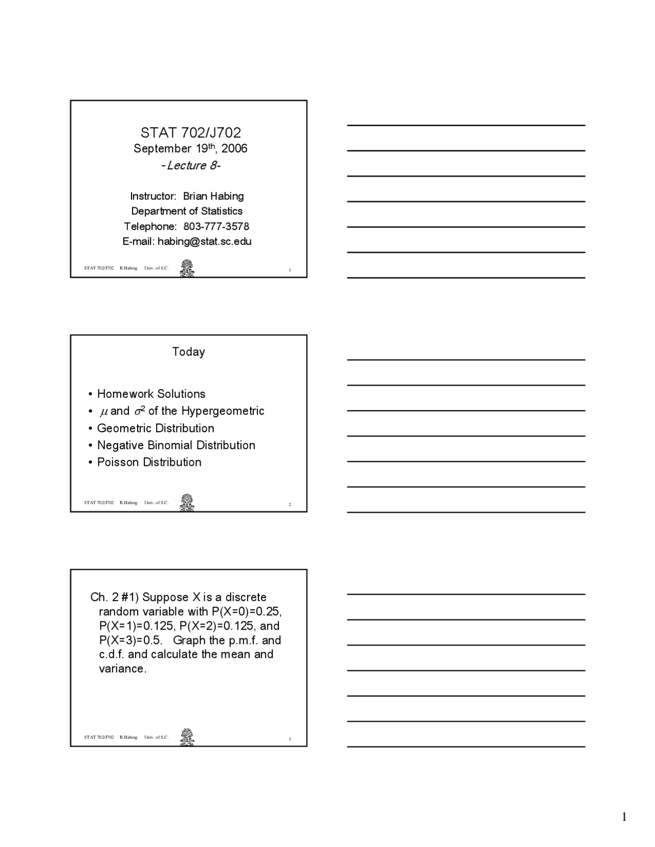 Review Sheet For Introduction Statistics Theory I Stat 702 Docsity