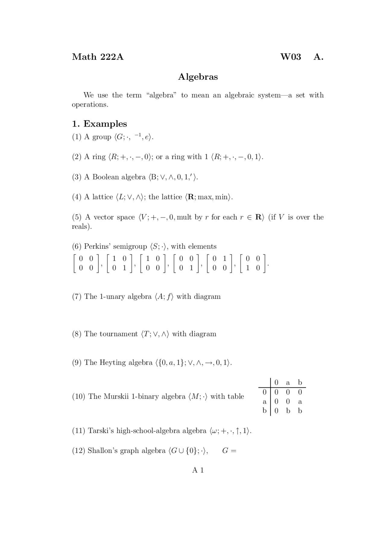Questions On Algebra Basic Concepts Elementary Mathematics I Math
