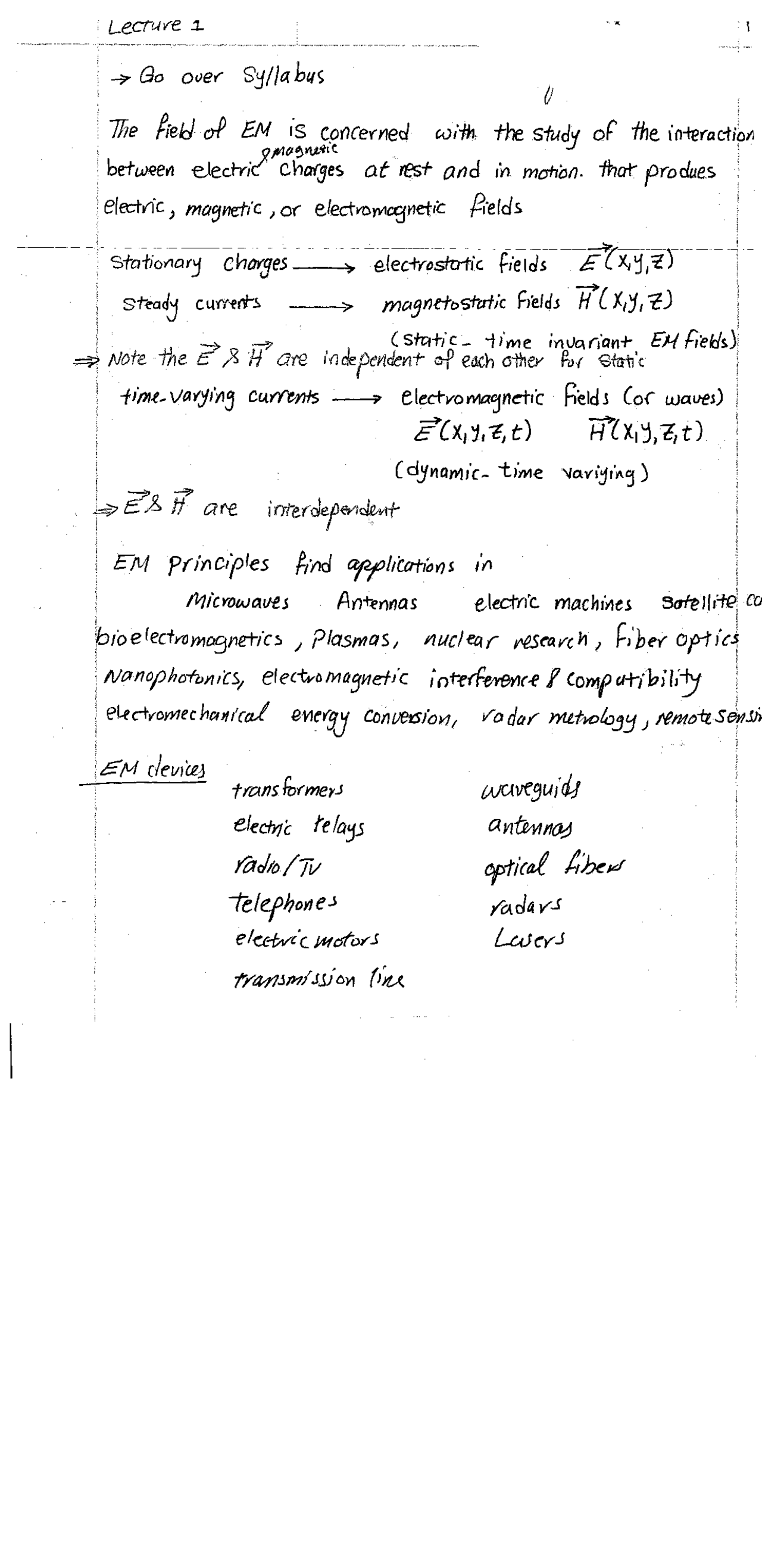 Em Devices Advanced Engineering Electromagnetics Handout Eleg 648