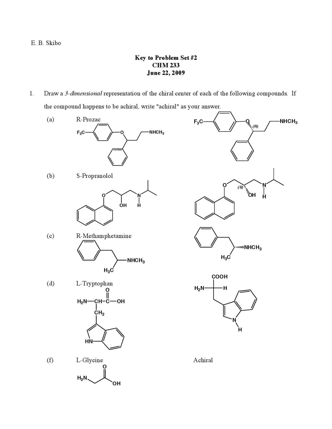 9 Mcqs For Problem Set 2 General Organic Chemistry I Chm 233 Docsity