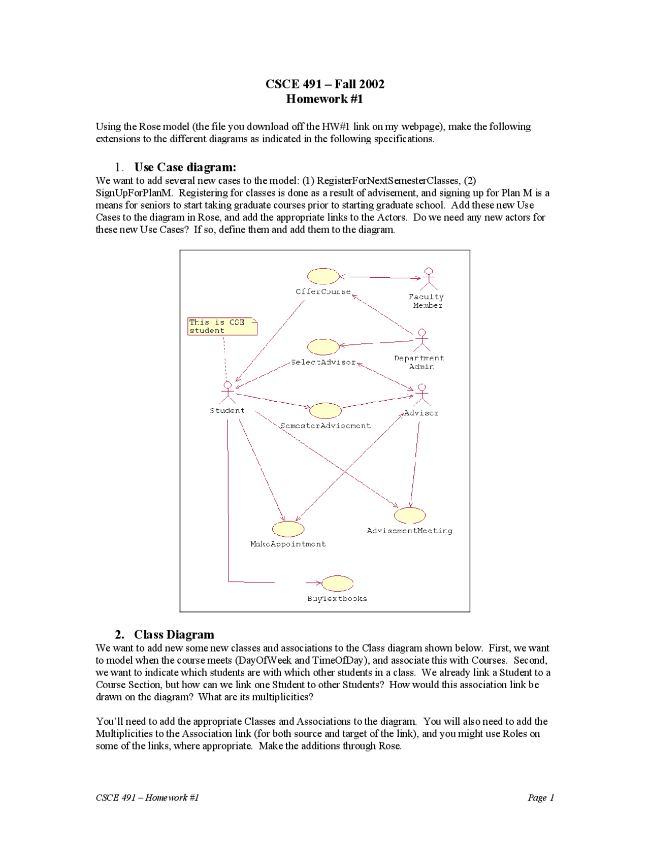 Homework 1 Capstone Computer System Project 2002 Csce 491 Docsity