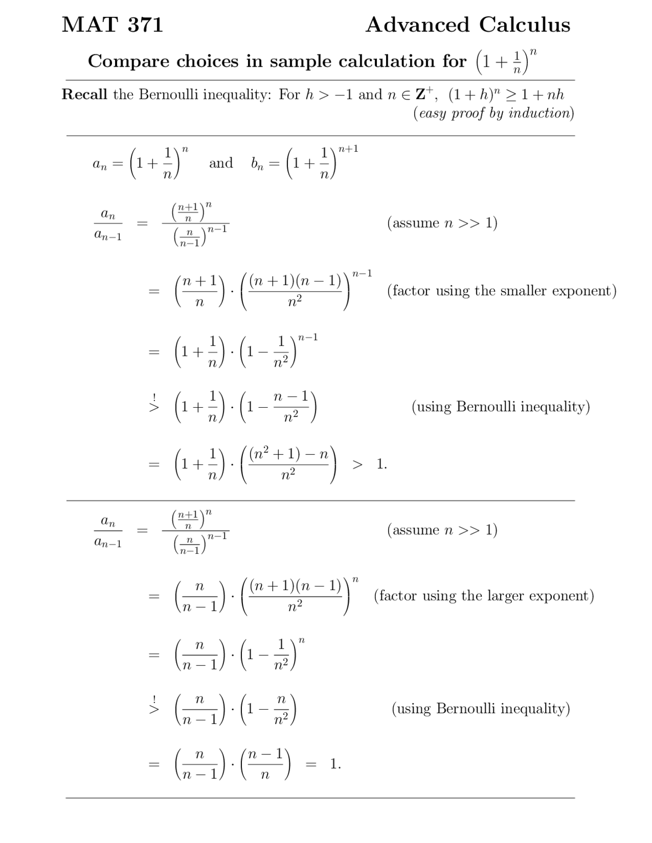 Assignment Questions Advanced Calculus I Mat 371 Docsity