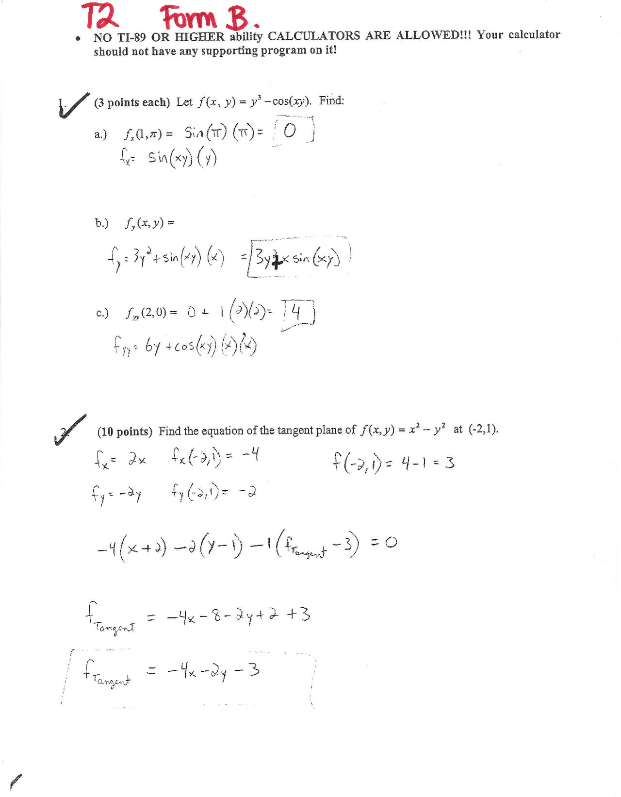 9 Questions With Answers Calculus With Analytic Geometry Iii Mat
