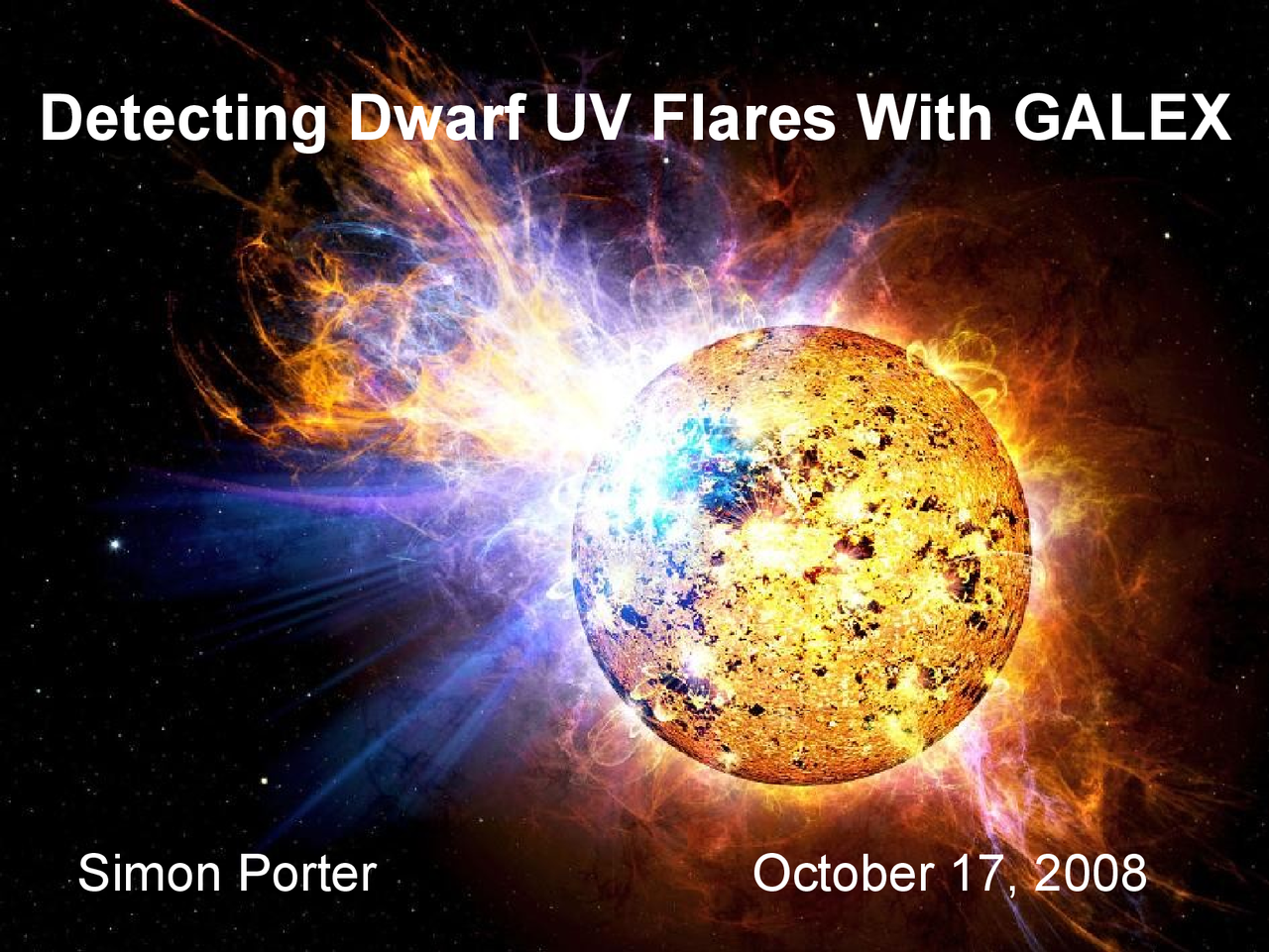Detecting Dwarf Uv Flares With Galex Lecture Slides Ast 591 Docsity