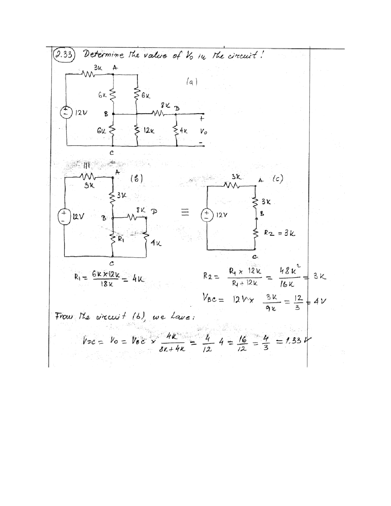 1 Question On Voltage Circuit With Solution Circuits I Assignment 3