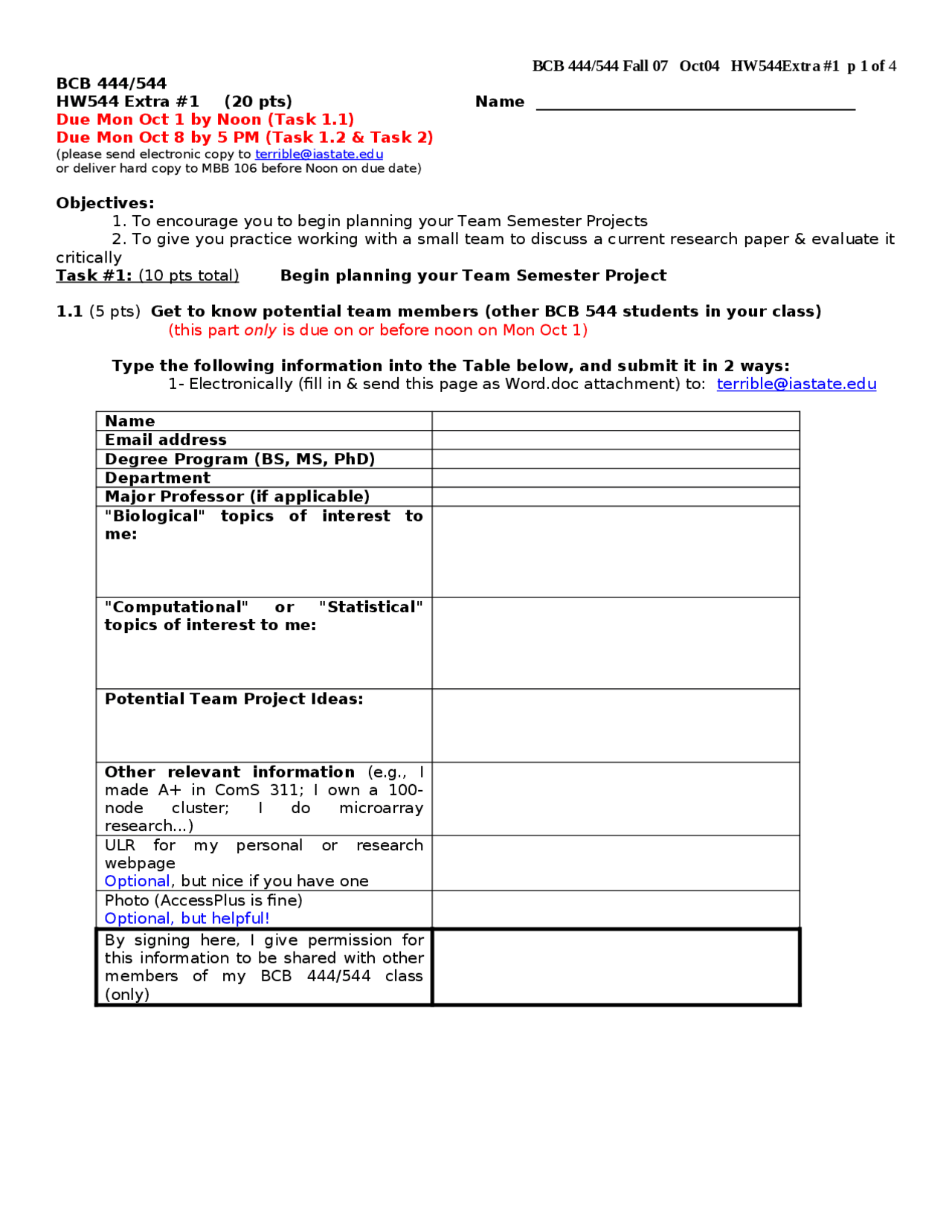 Introduction To Bioinformatics Project Report 1 Bcb 444 Docsity