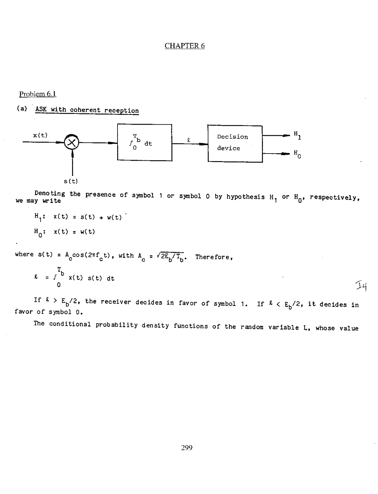 Problem Set 6 Solutions Communication Systems Engineering Eleg 403