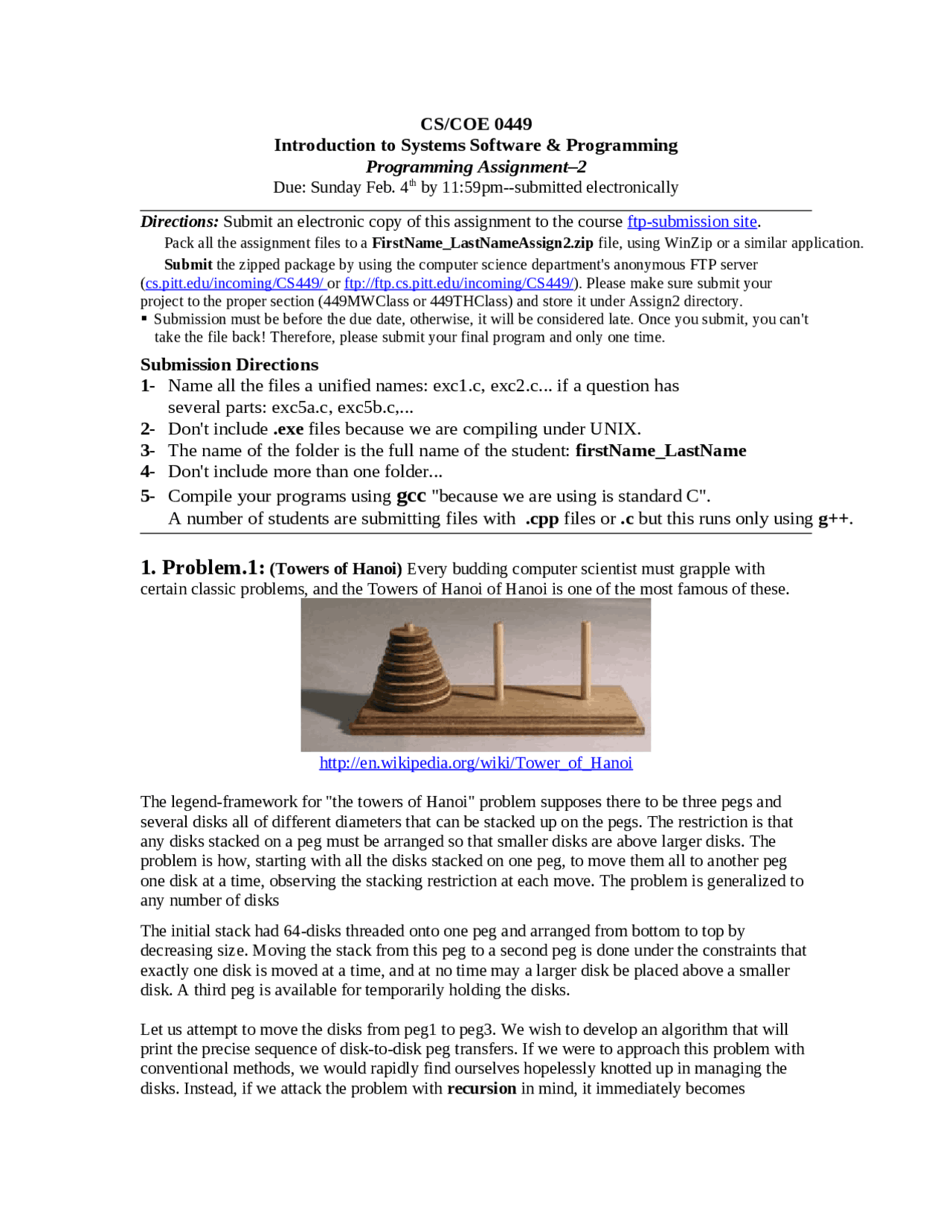 Introduction to System Software - Programming Assignment 2 | COE 0449 - Docsity