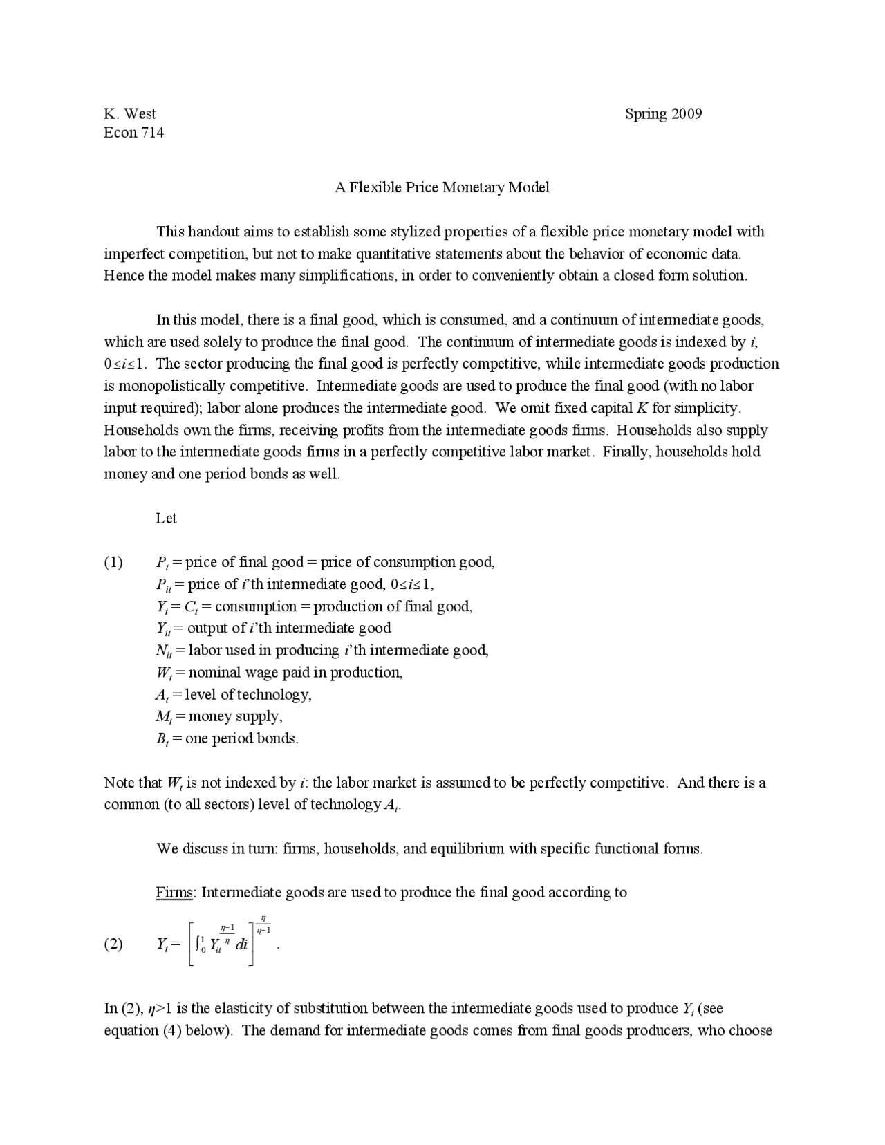 27 Questions In Final Exam Economic Theory Docsity