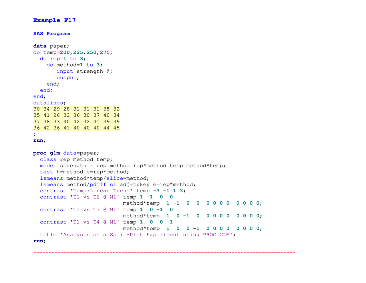 Analysis Of A Split Plot Experiment Using Proc Glm Stat 479 Docsity 2334