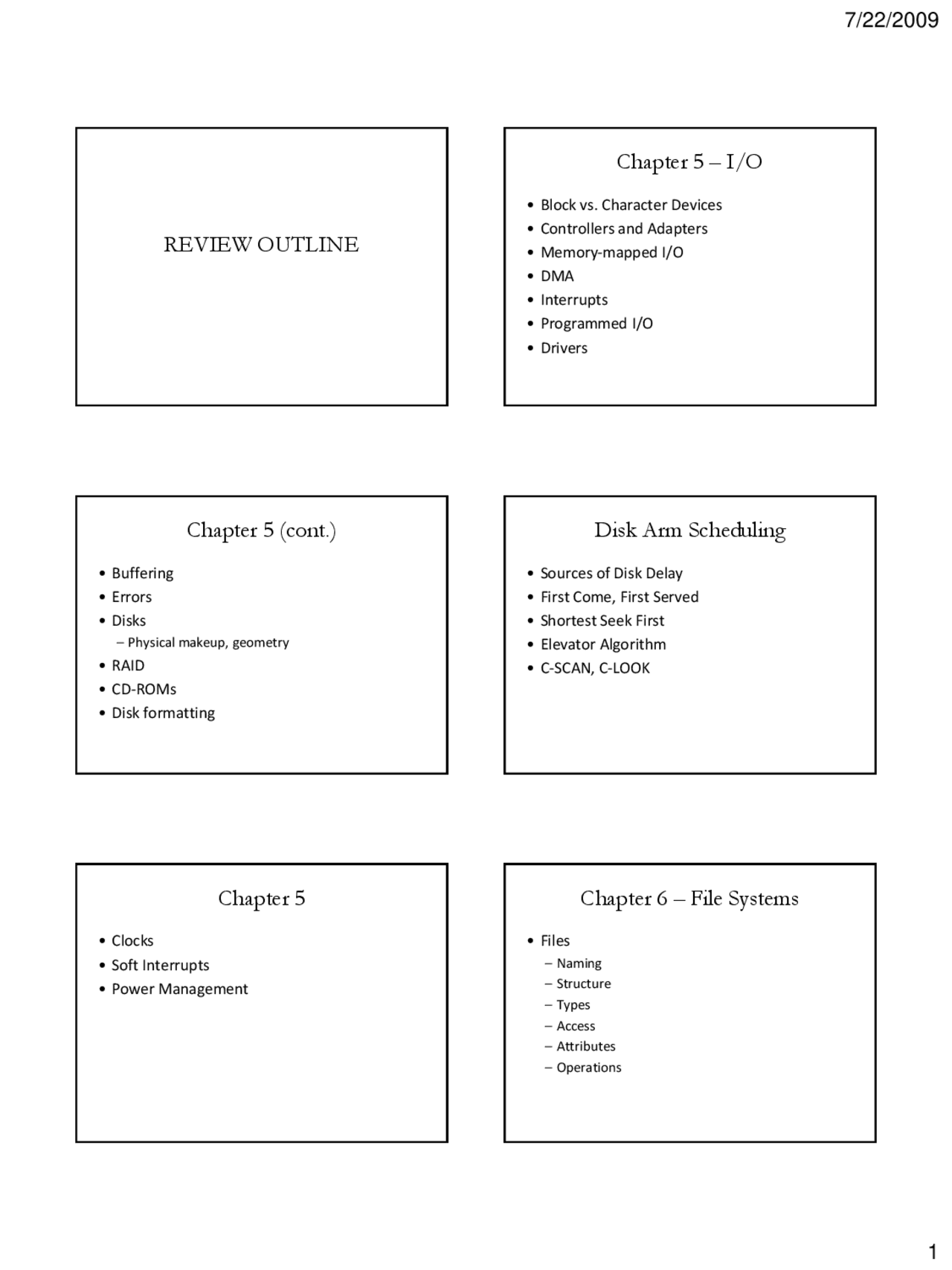 Review Notes For Introduction To Operating Systems Cs 1550 Docsity