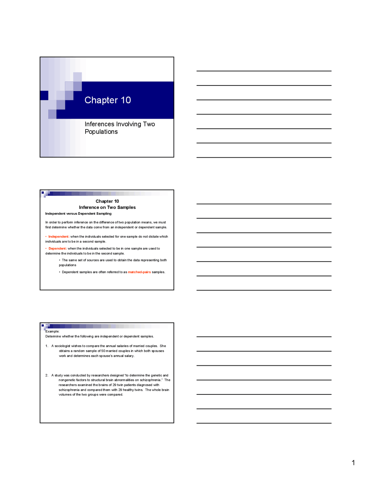 Inference Involving Two Populations - Introduction to Statistics | STAT ...