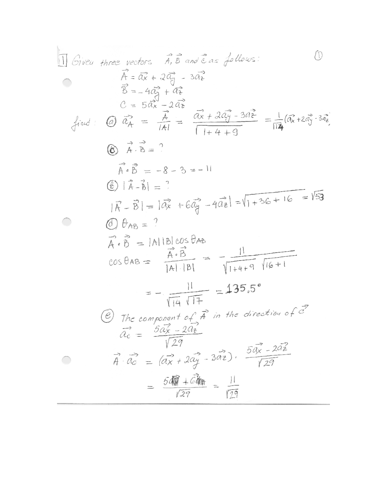 Handwritten Notes On Fundamentals Electromagnetics Eee 241 Docsity