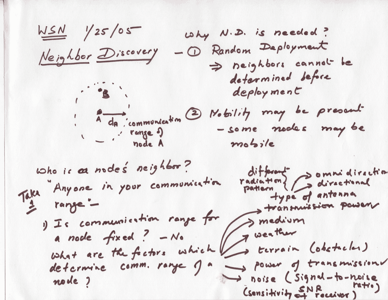 Handout Notes For Neighbor Discovery Cse 494 Docsity