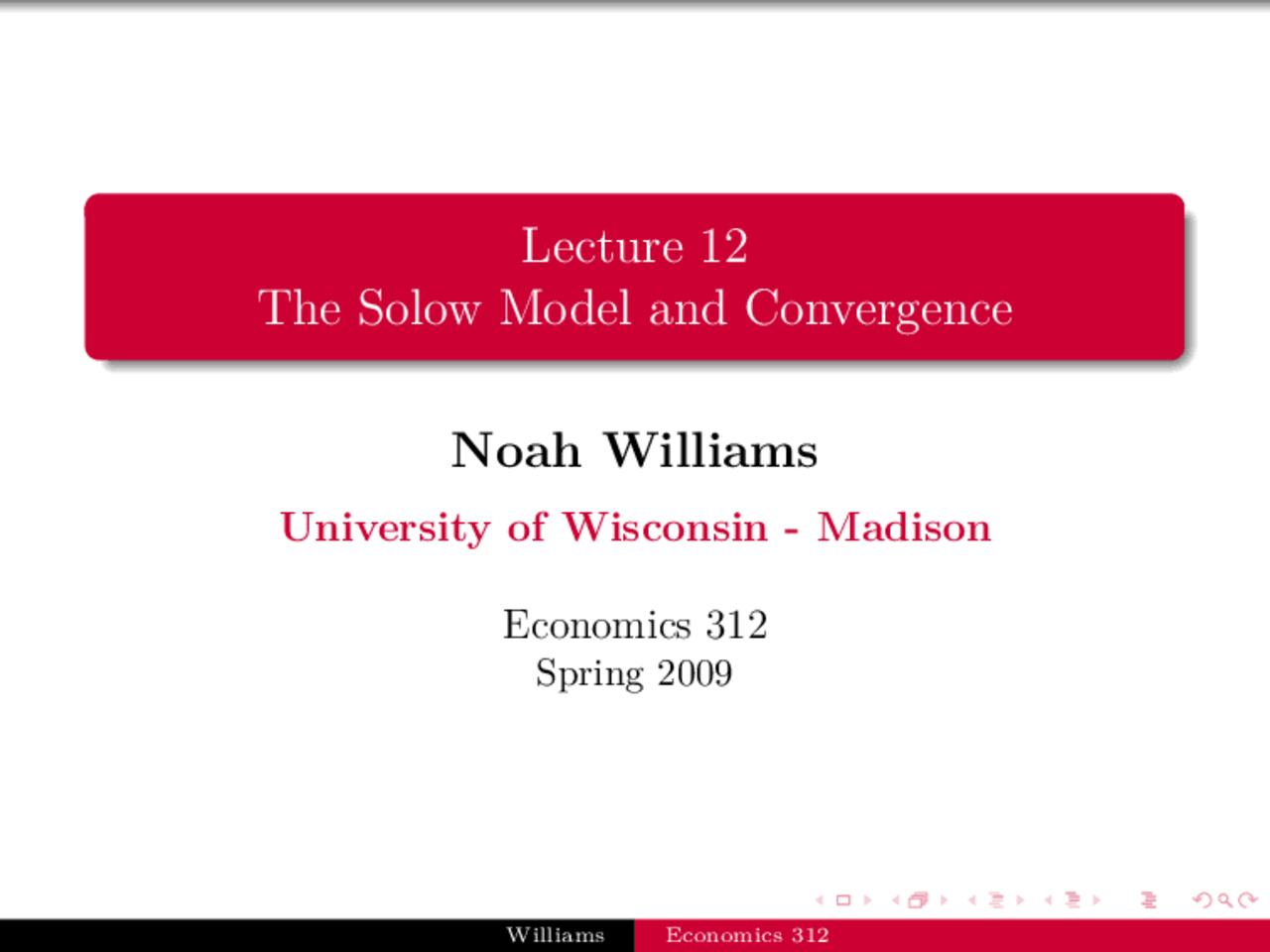 The Solow Model And Convergence Lecture Slides Econ 312 Docsity