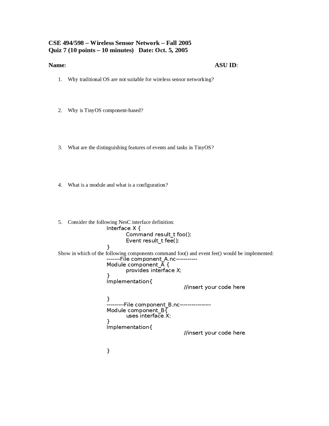 Quiz 7 Social Media Mining Fall 2005 Cse 494 Docsity