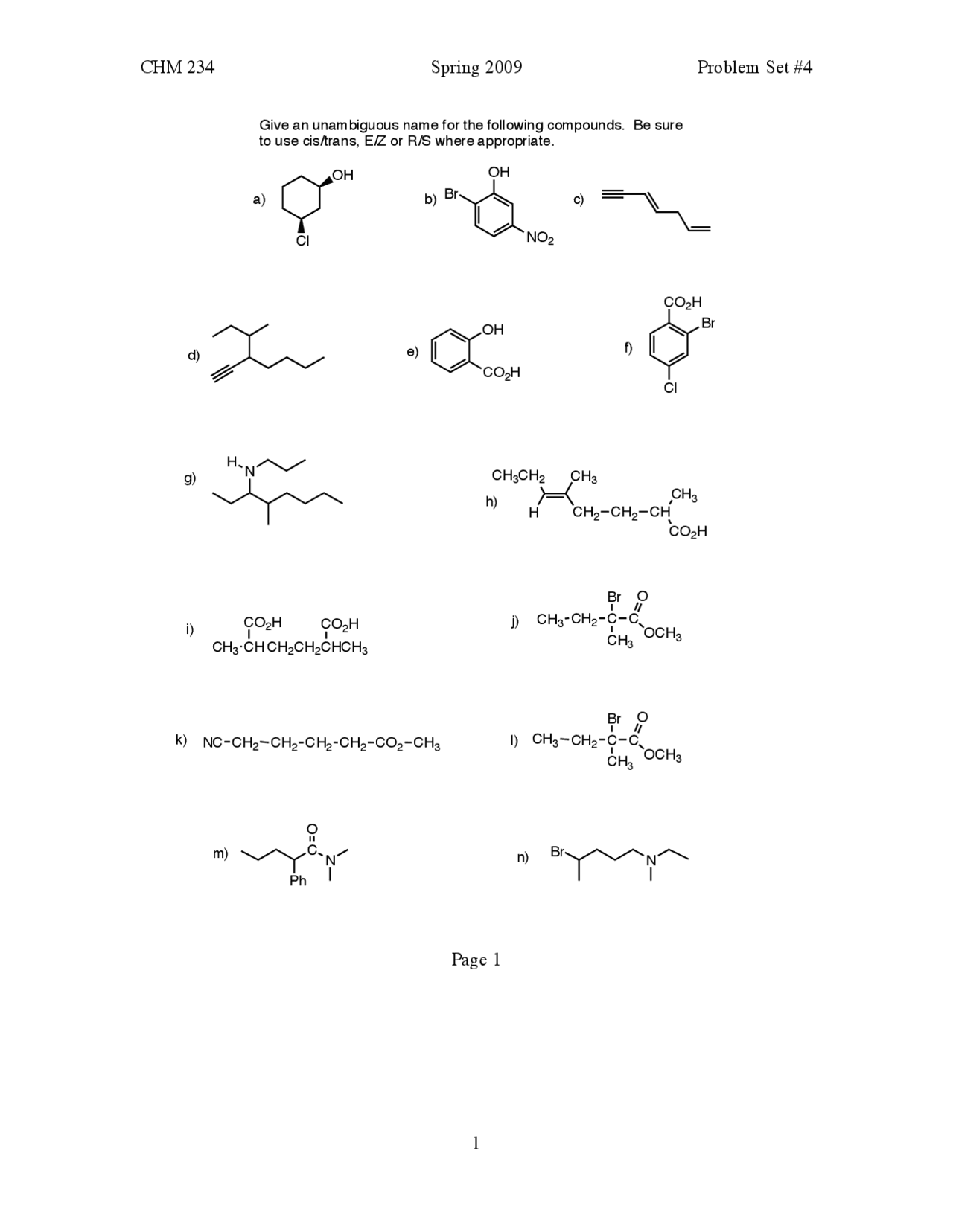 Solved Problems On Strong Acidity And Base Assignment 4 Chm 234