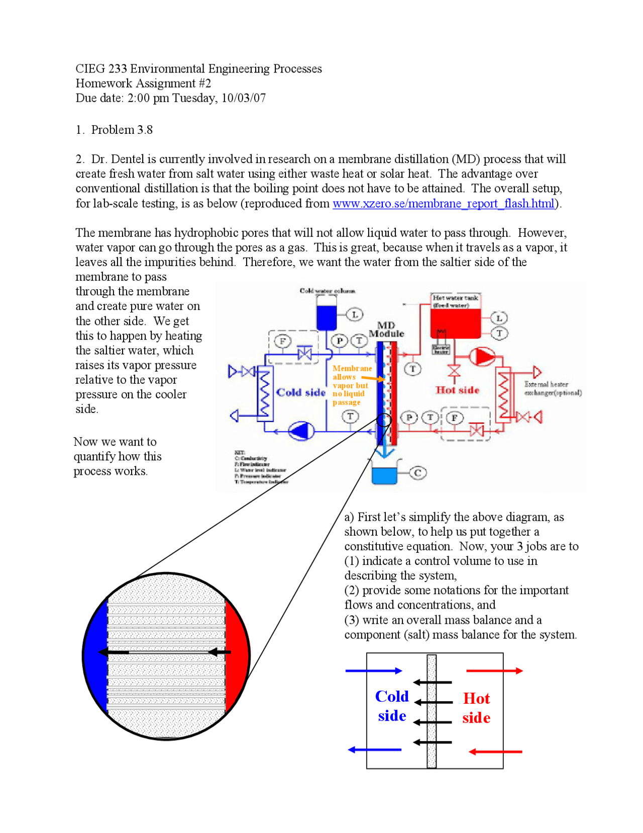 Homework Of 4 Problems Environmental Engineering Processes Cieg 233