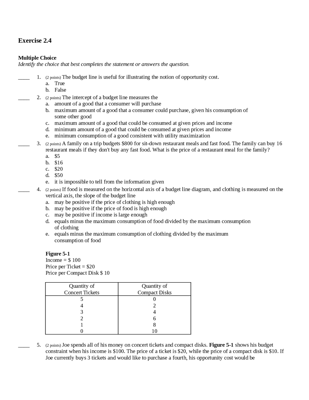 16 Mcqs On Principles Of Microeconomics With Answers Econ 101 Docsity