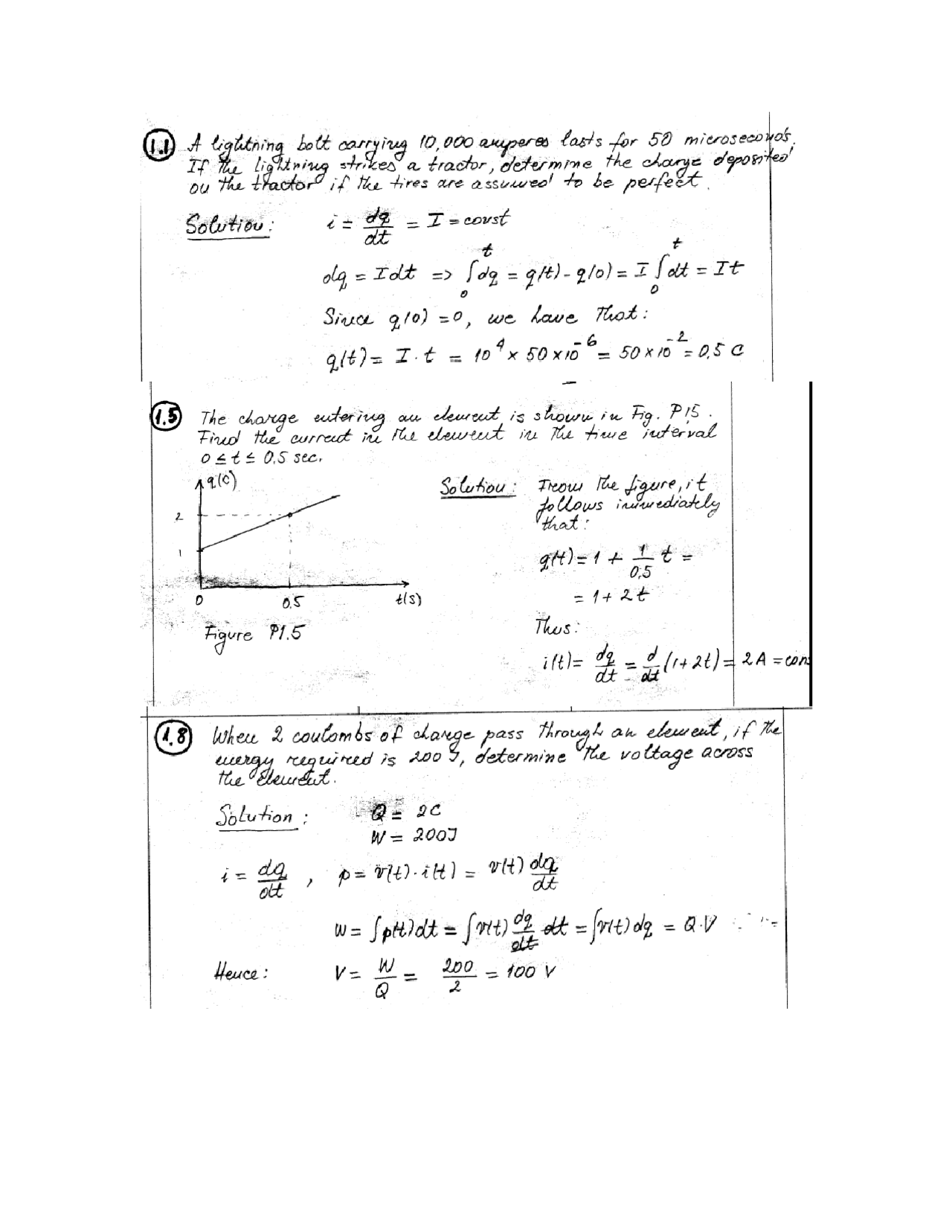 Handout Assignment 1 With Solutions Circuits I Eee 202