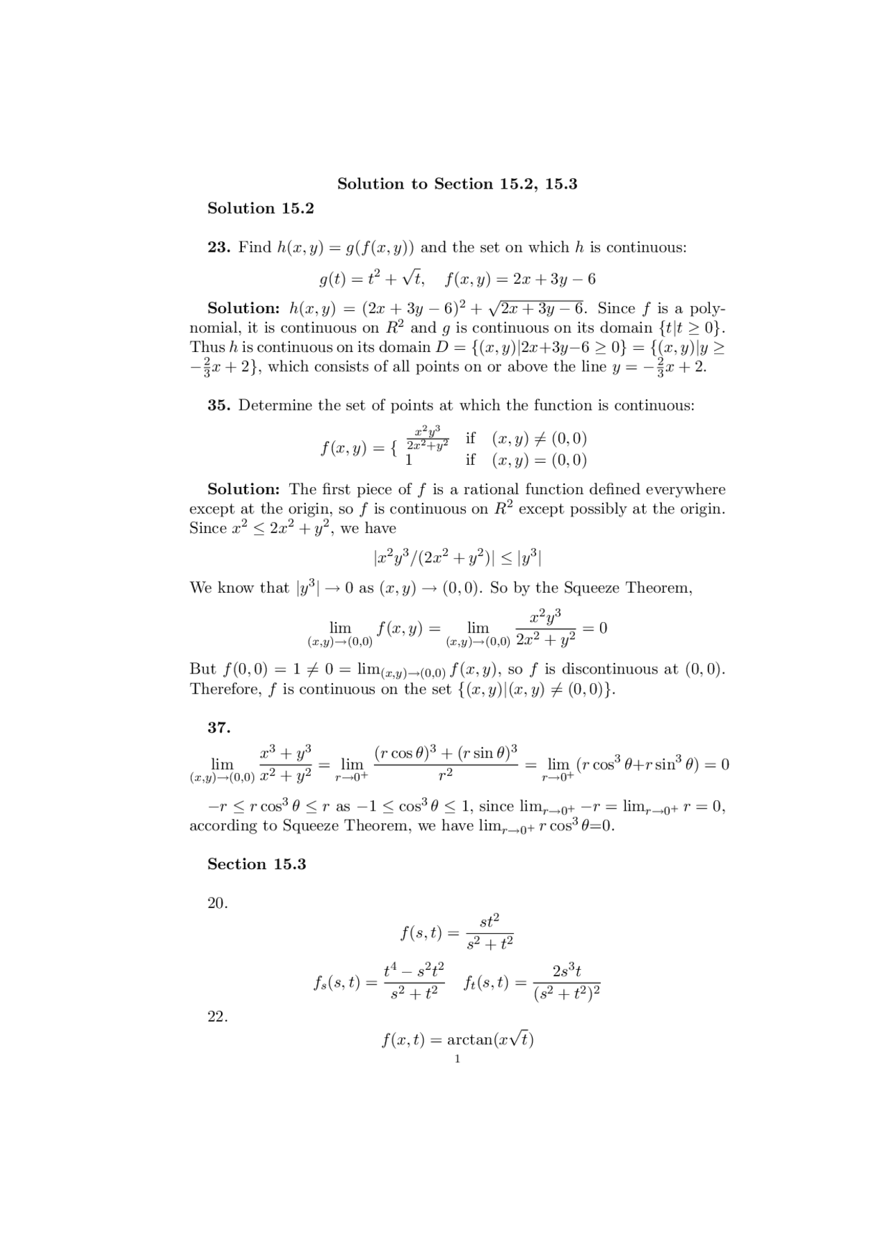 11 Solved Problems on Analytical Geometry and Calculus - Study Guide ...