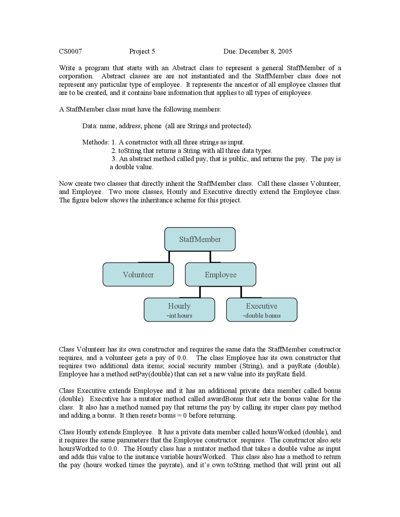Introduction To Computer Architecture Staffmember Project 5 Cs 0007 Docsity