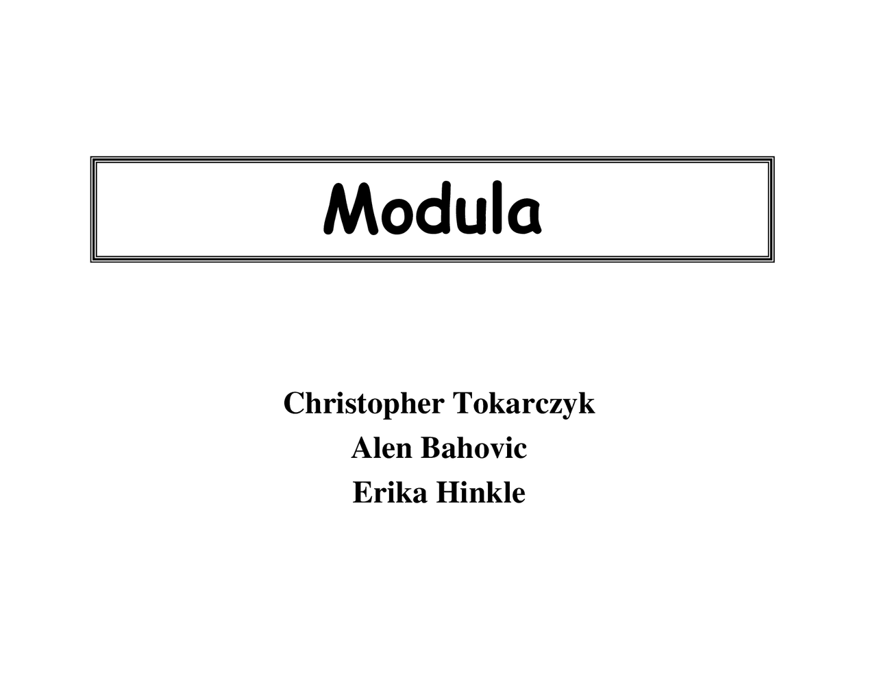 Lecture Notes On The History Of Modula Cs 1621 Docsity