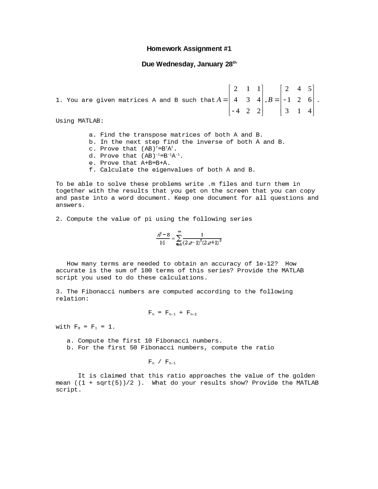 Homework Assignment 1 Fundamentals Electromagnetics Eee 241 Docsity