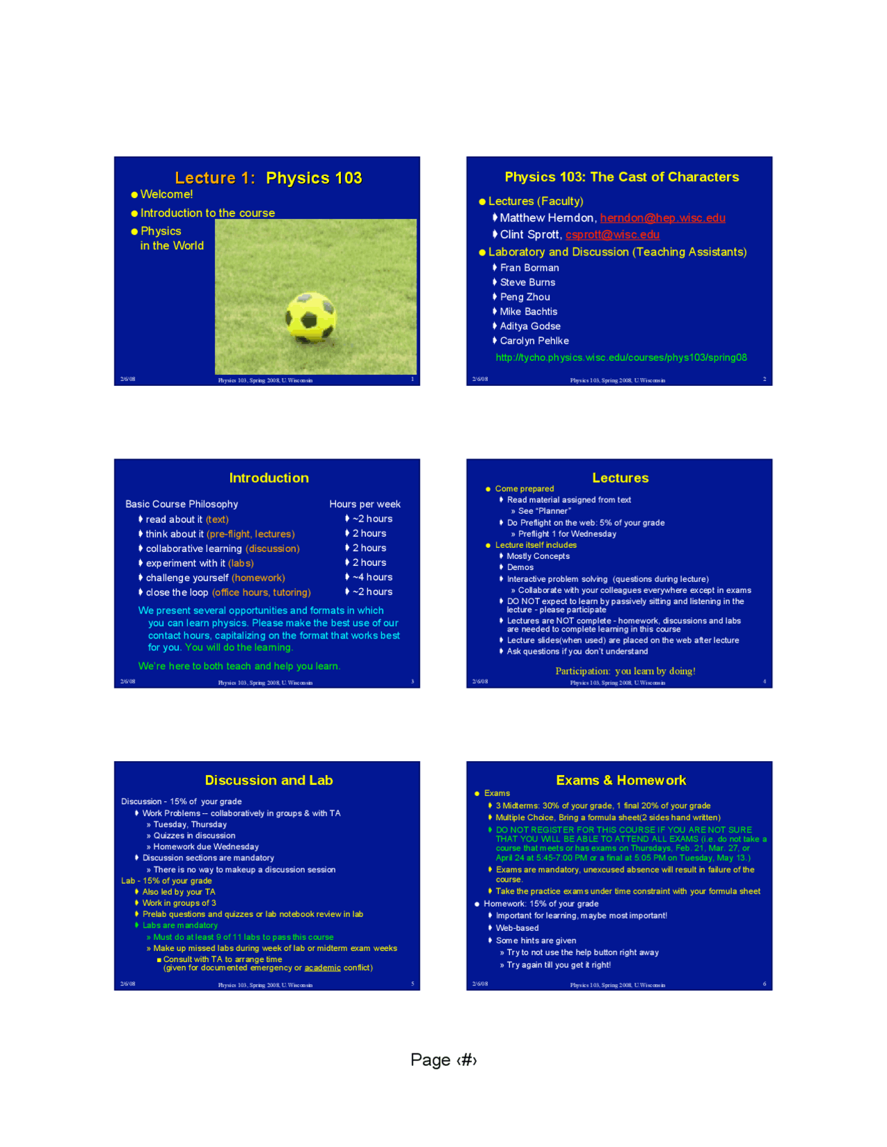 Physics In The World Slides General Physics Physics 103 Docsity