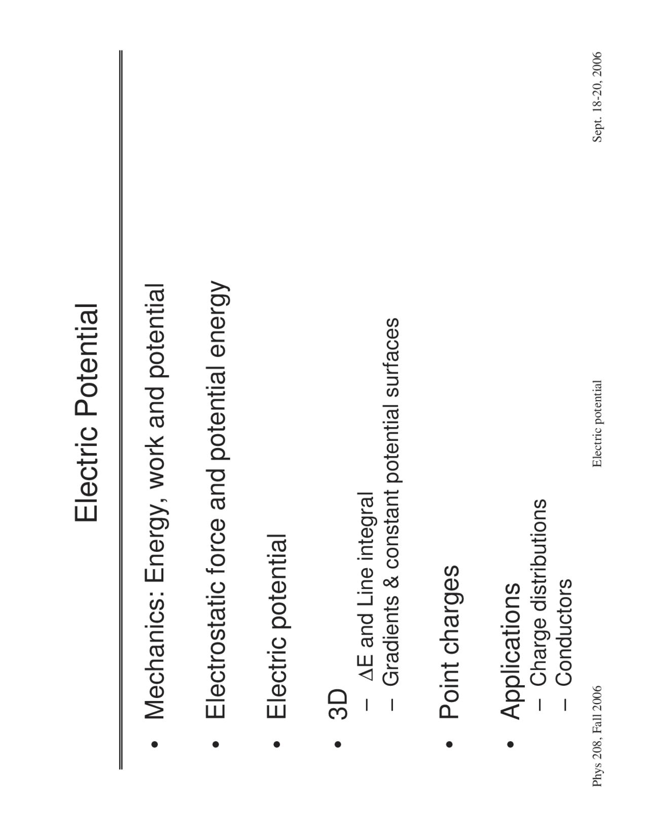 Lecture Slides On Electric Potential Fundamentals Of Physics Ii