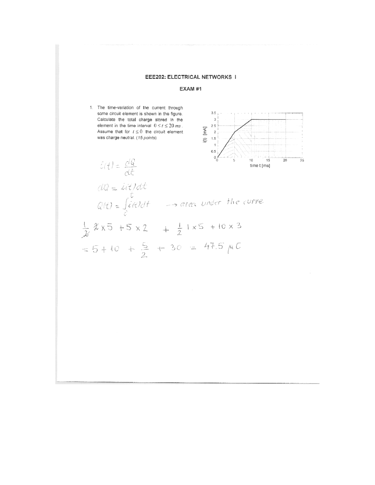 Circuit Analysis Solutions To Exam 1 Eee 202 Exams