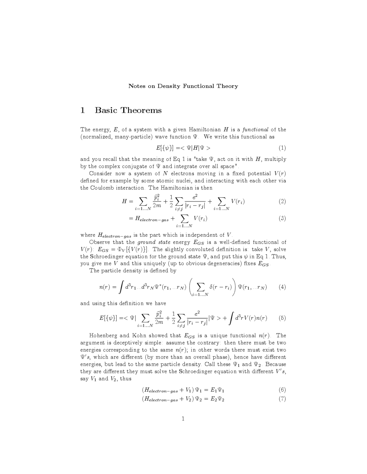 Notes On Density Functional Theory Condensed Matter Physics Phys
