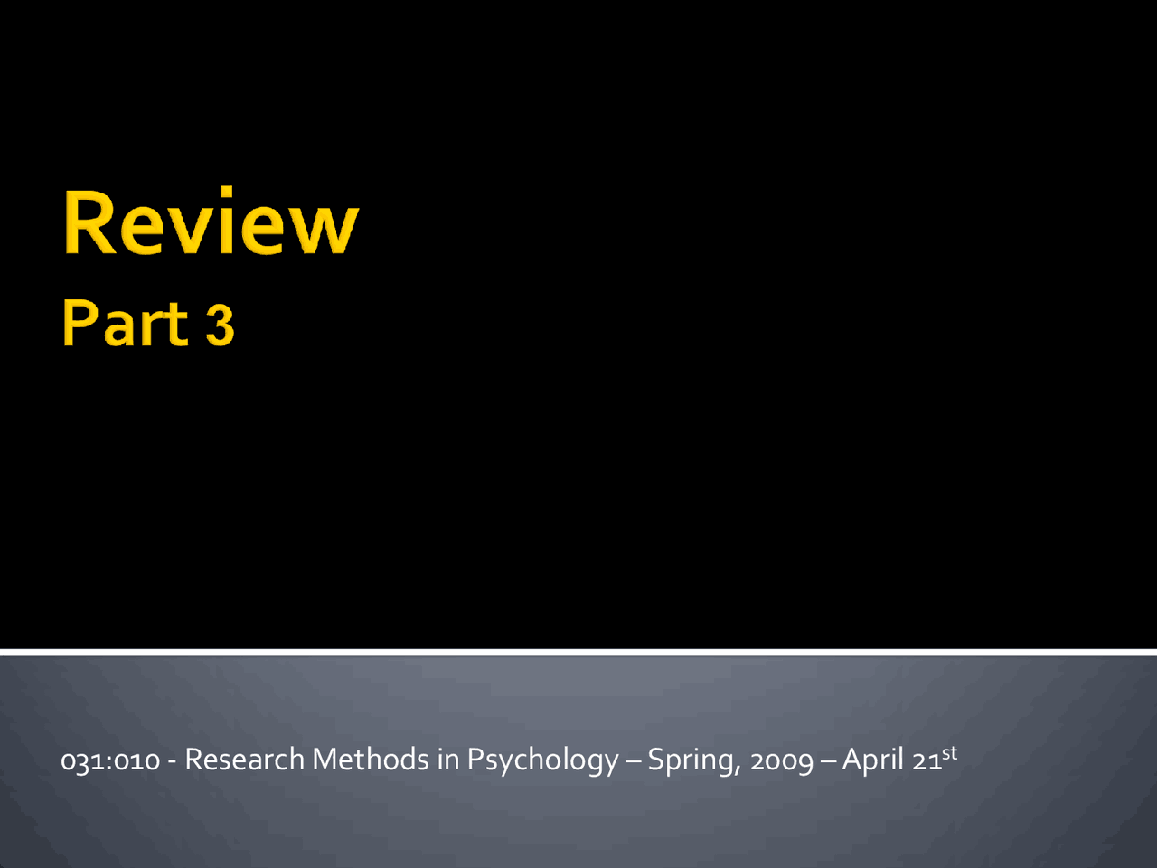 Review Four Most Important Concepts Lecture Slides 031 010 Docsity