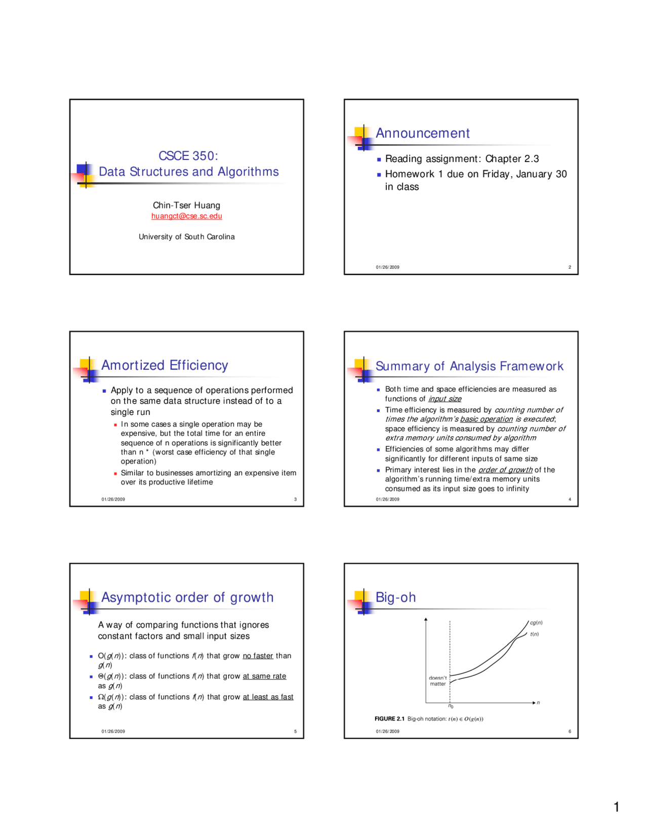 Data Structures And Algorithms Homework 1 Csce 350 Docsity