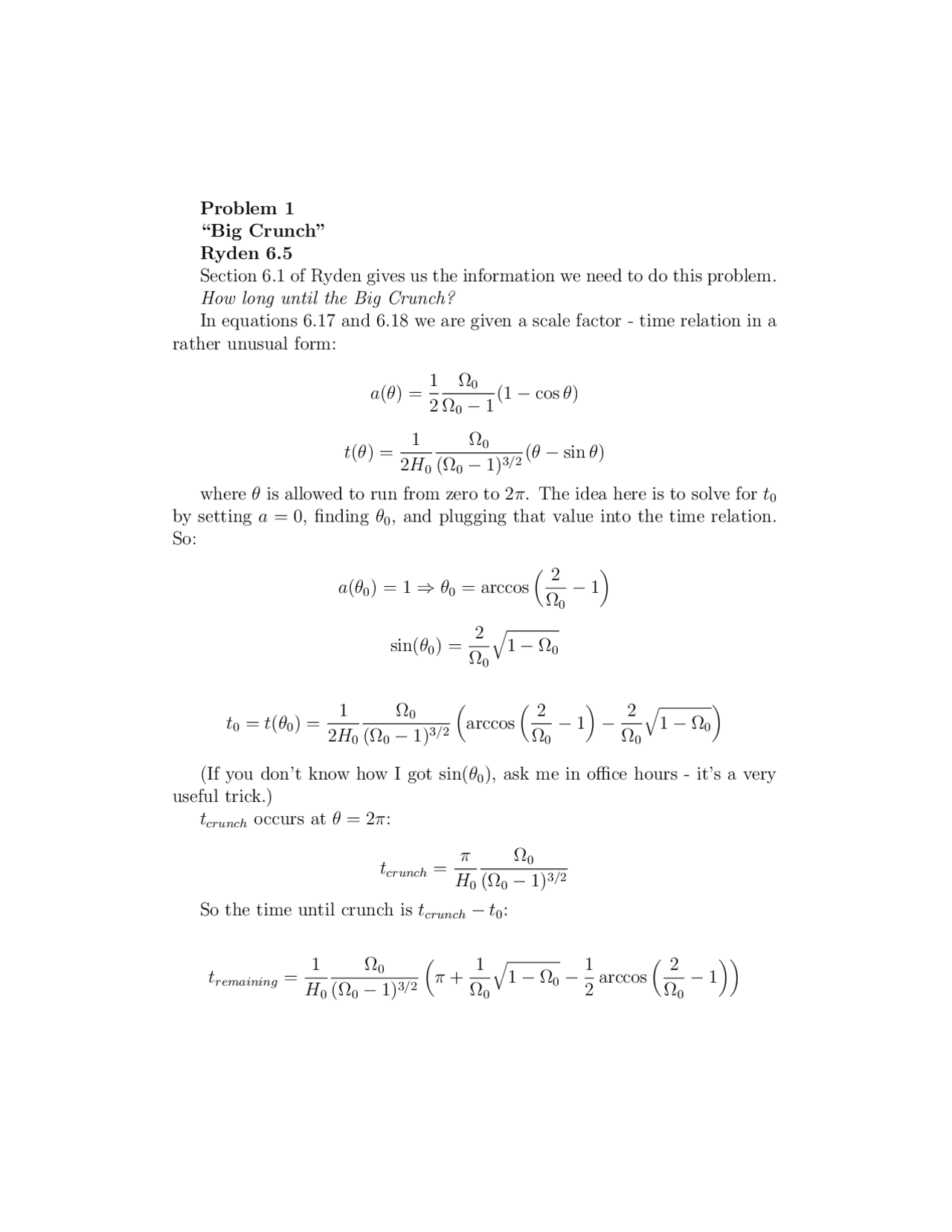Ryden Galaxiescosmology Problems With Solution Phys 133
